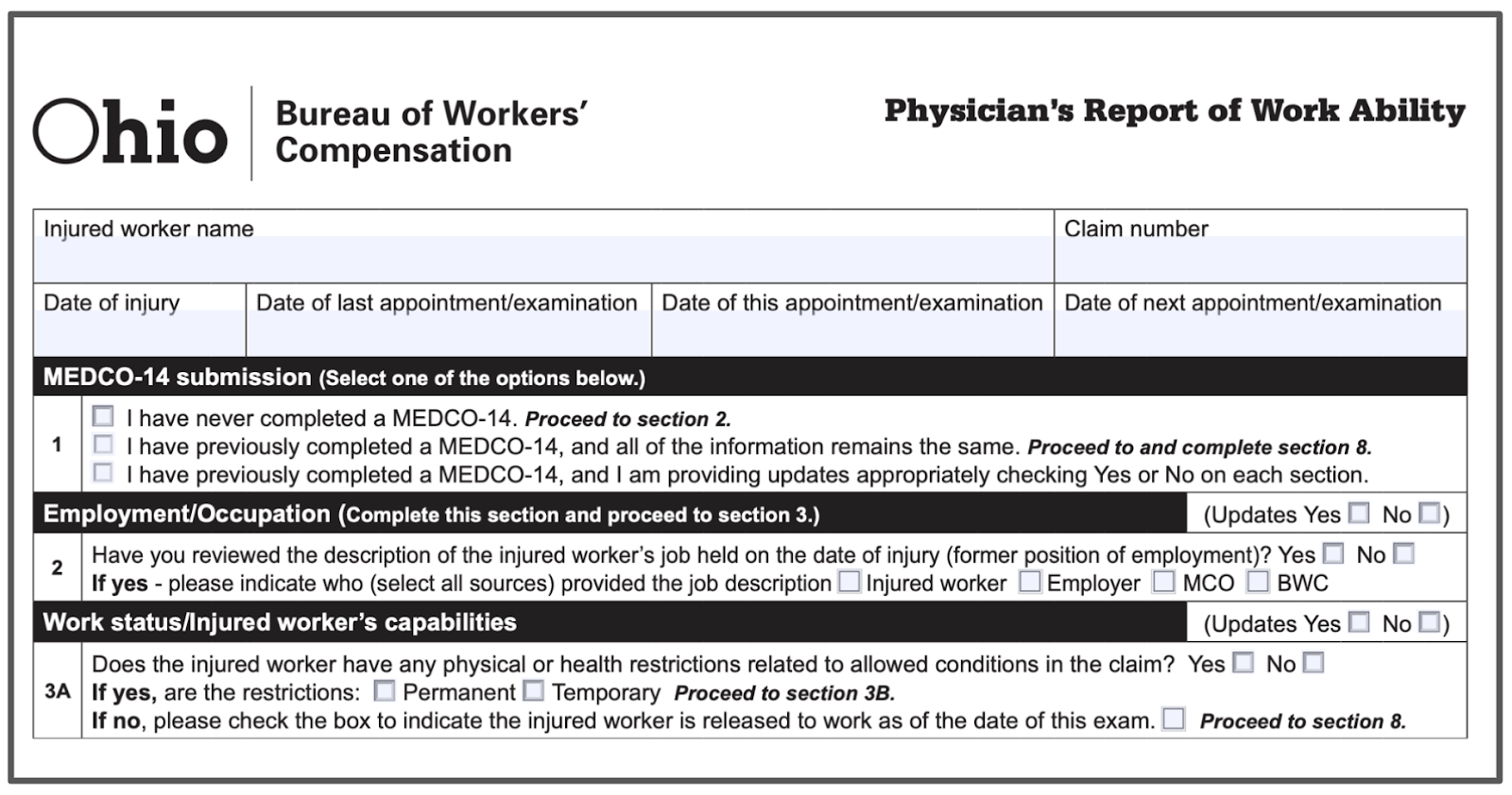 Ohio Workers' Compensation Medical Billing: Physician's | daisyBill