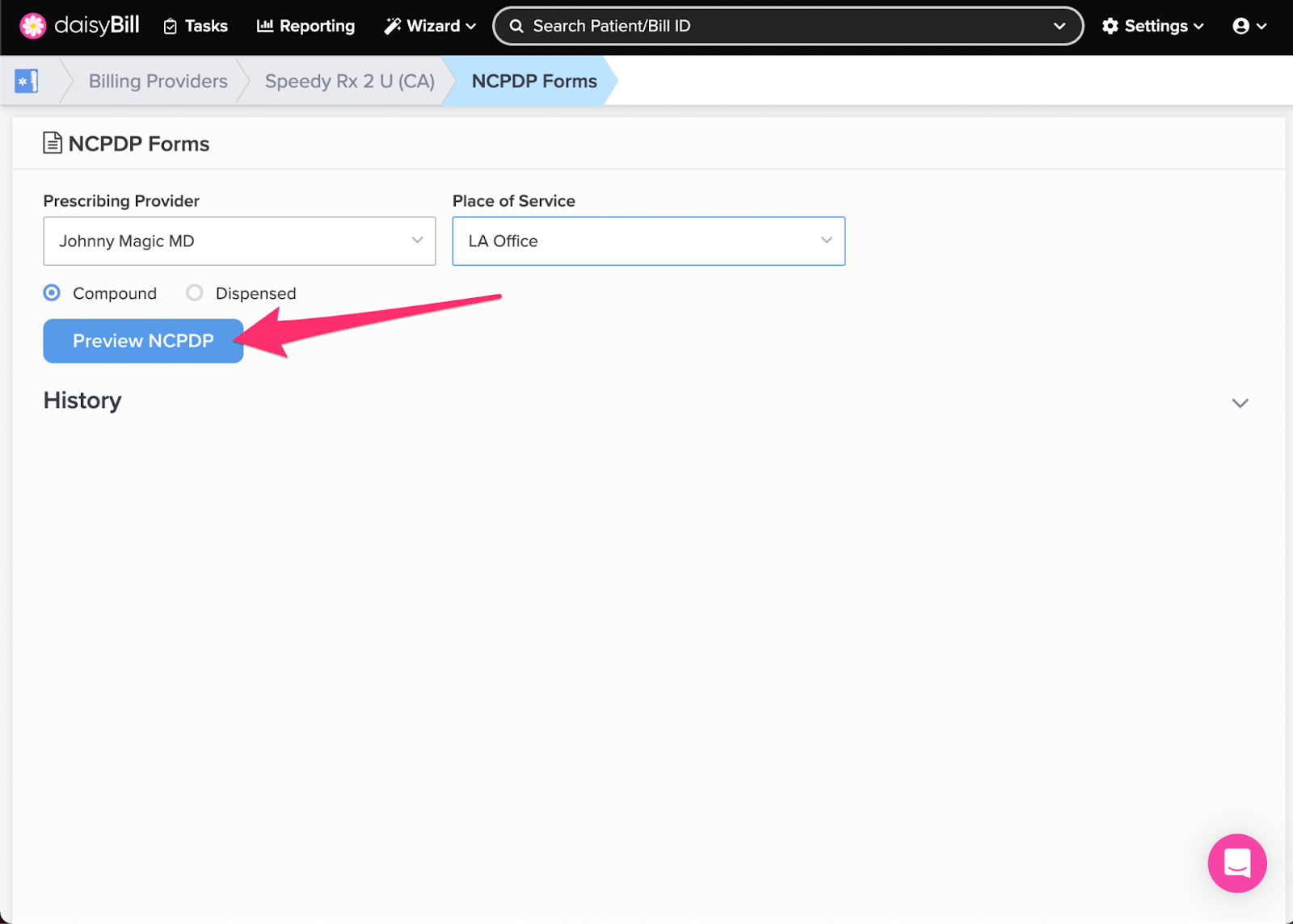 NCPDP Forms | daisyBill