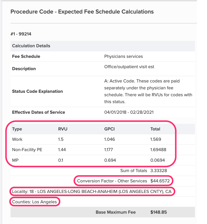 Physicians Services OMFS Calculations Explained | daisyBill