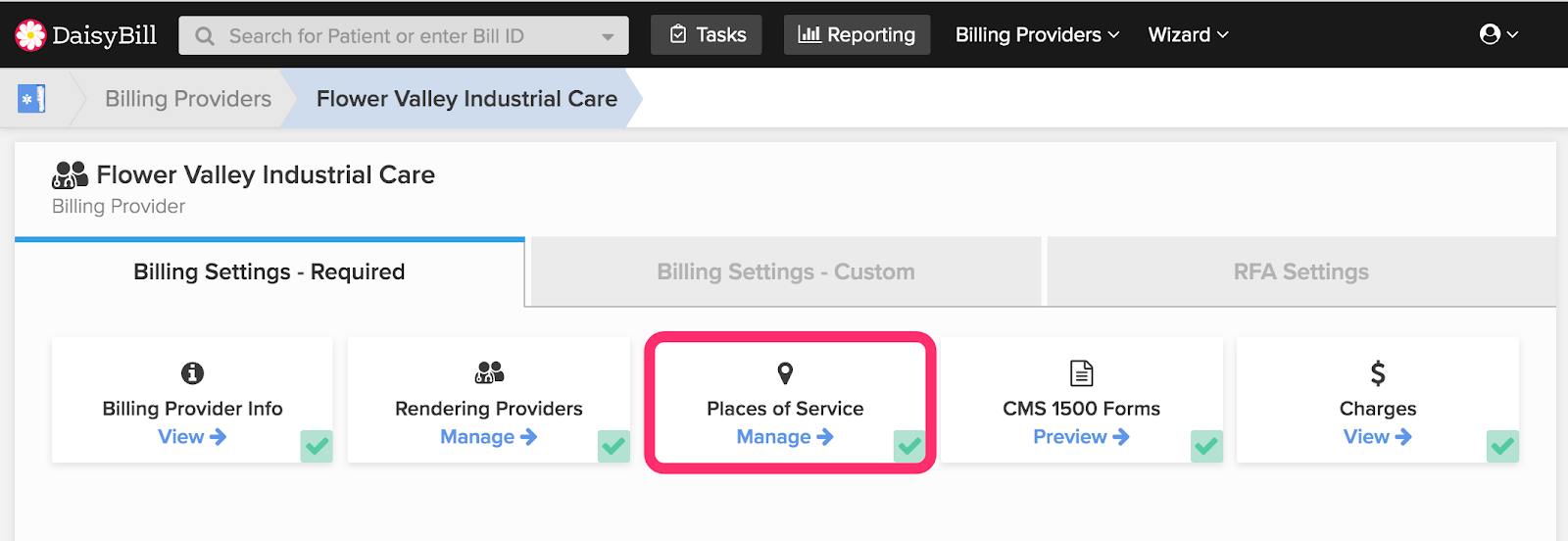 Manage Billing Providers Explained - Billing Settings - | daisyBill