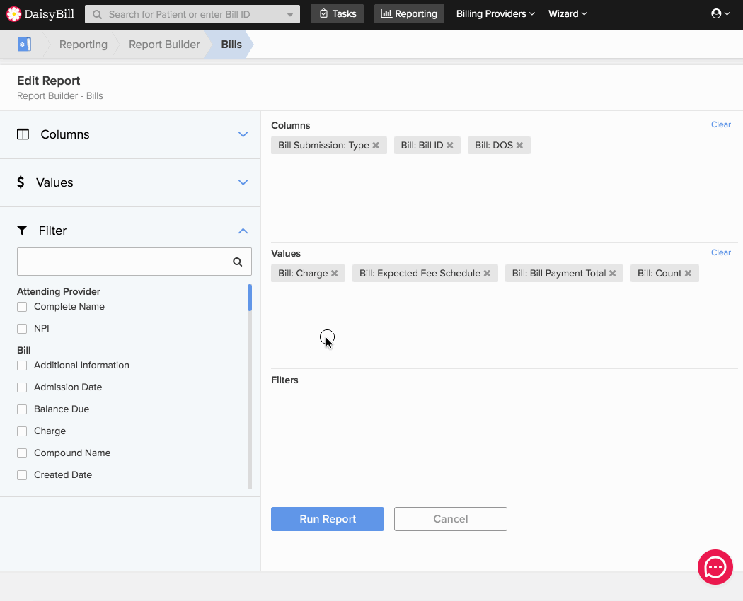 Report Builder | daisyBill