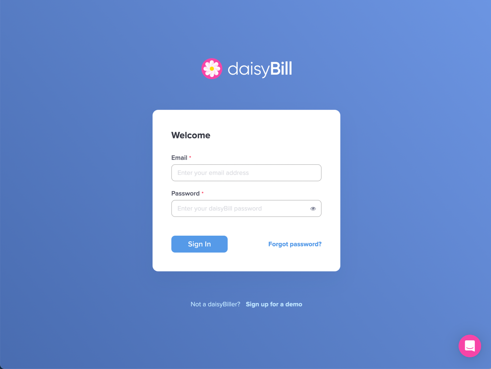 Sign In | daisyBill
