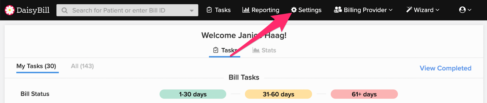 DOL Provider Number | daisyBill