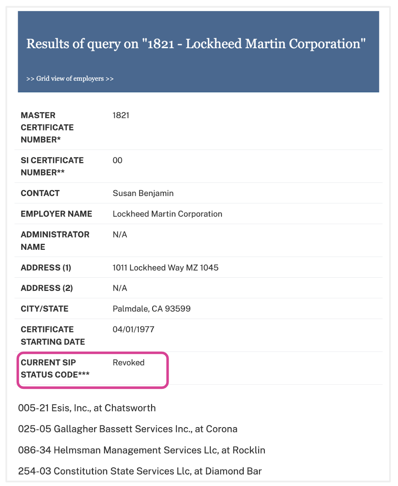 CA: Lockheed Martin Fails to Pay for Injured Employees | daisyBill