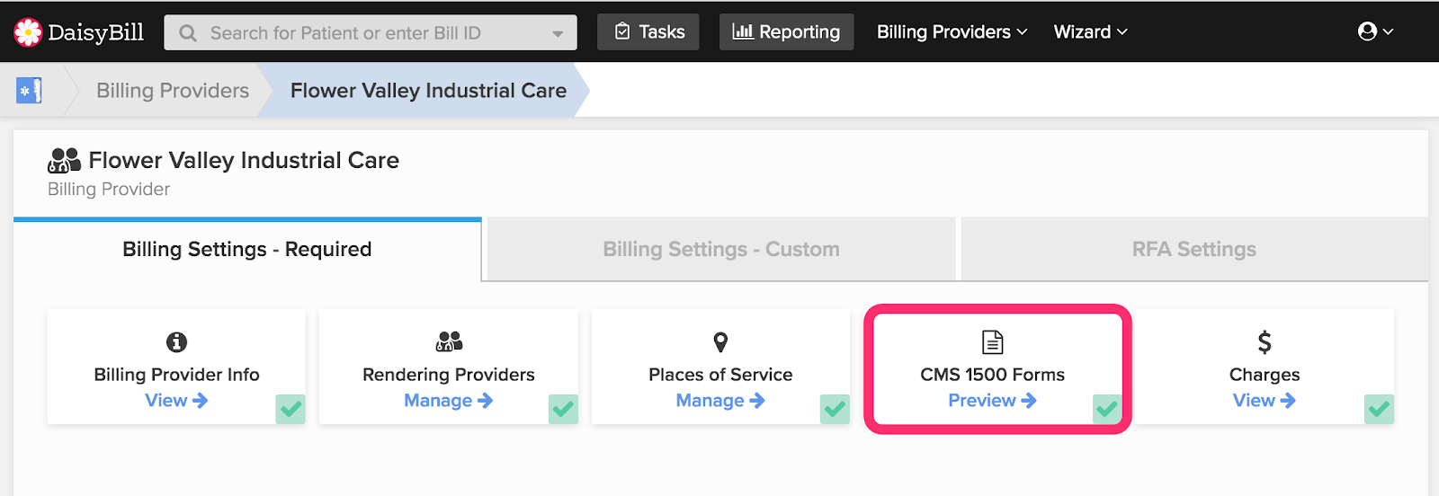 Manage Billing Providers Explained - Billing Settings - | daisyBill