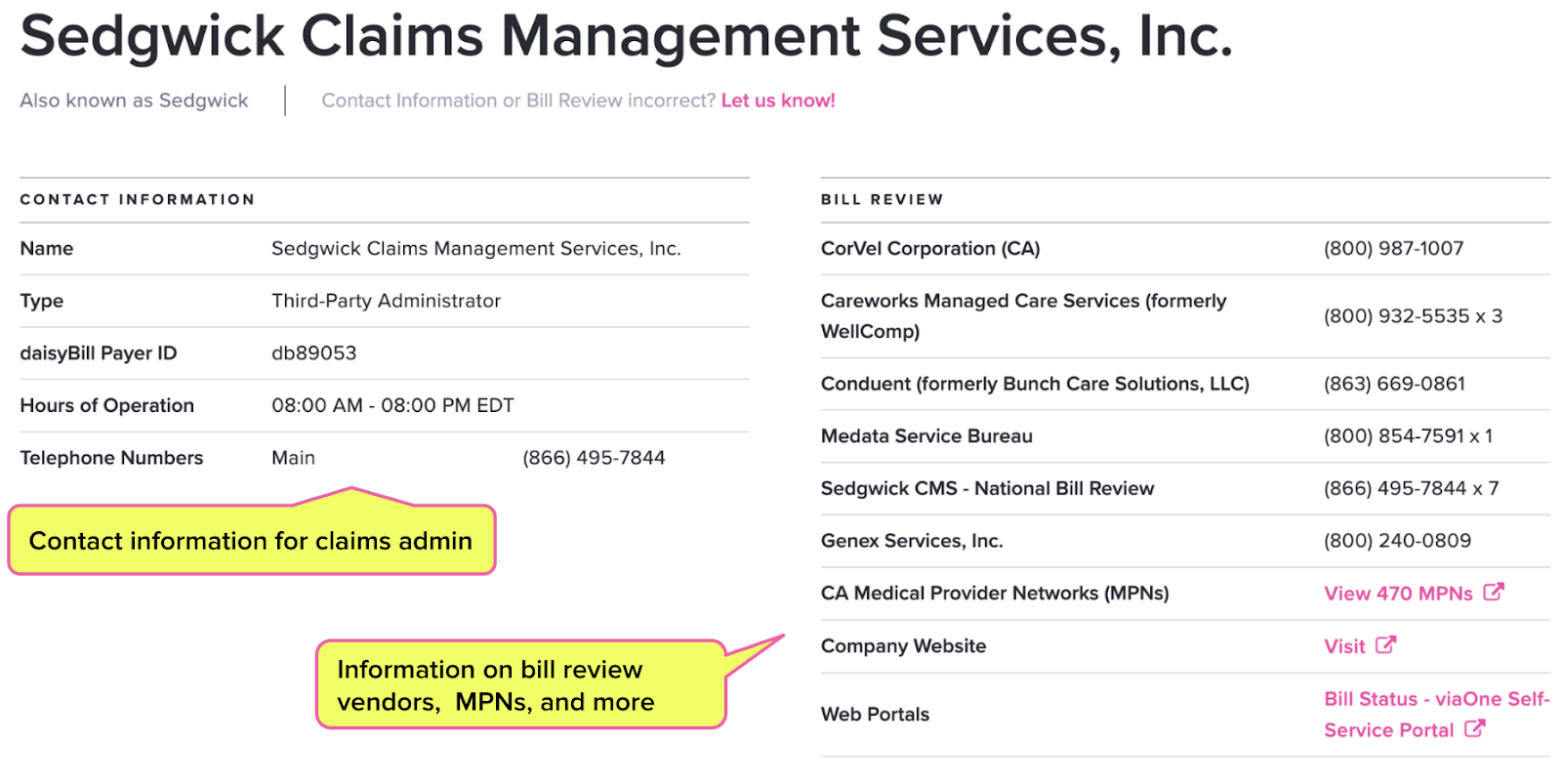 Free Claims Admin Info & Data Empowers Providers | daisyBill