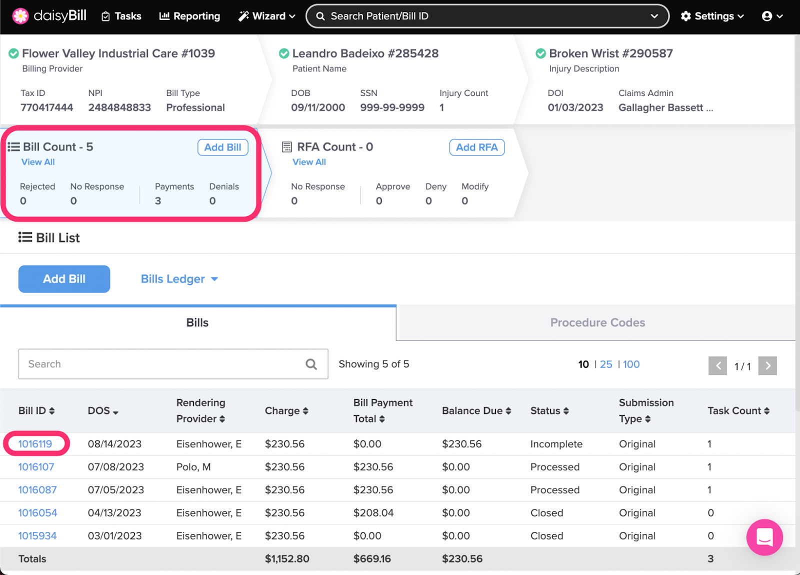 Bill Page Explained | daisyBill