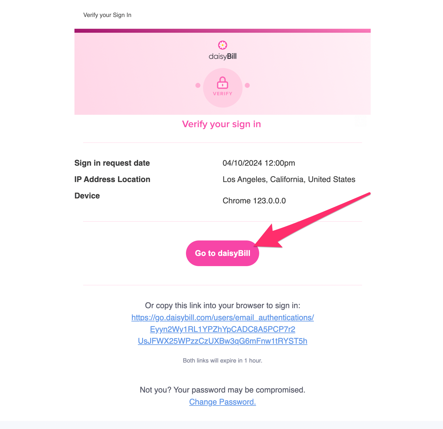 Email Verification | daisyBill