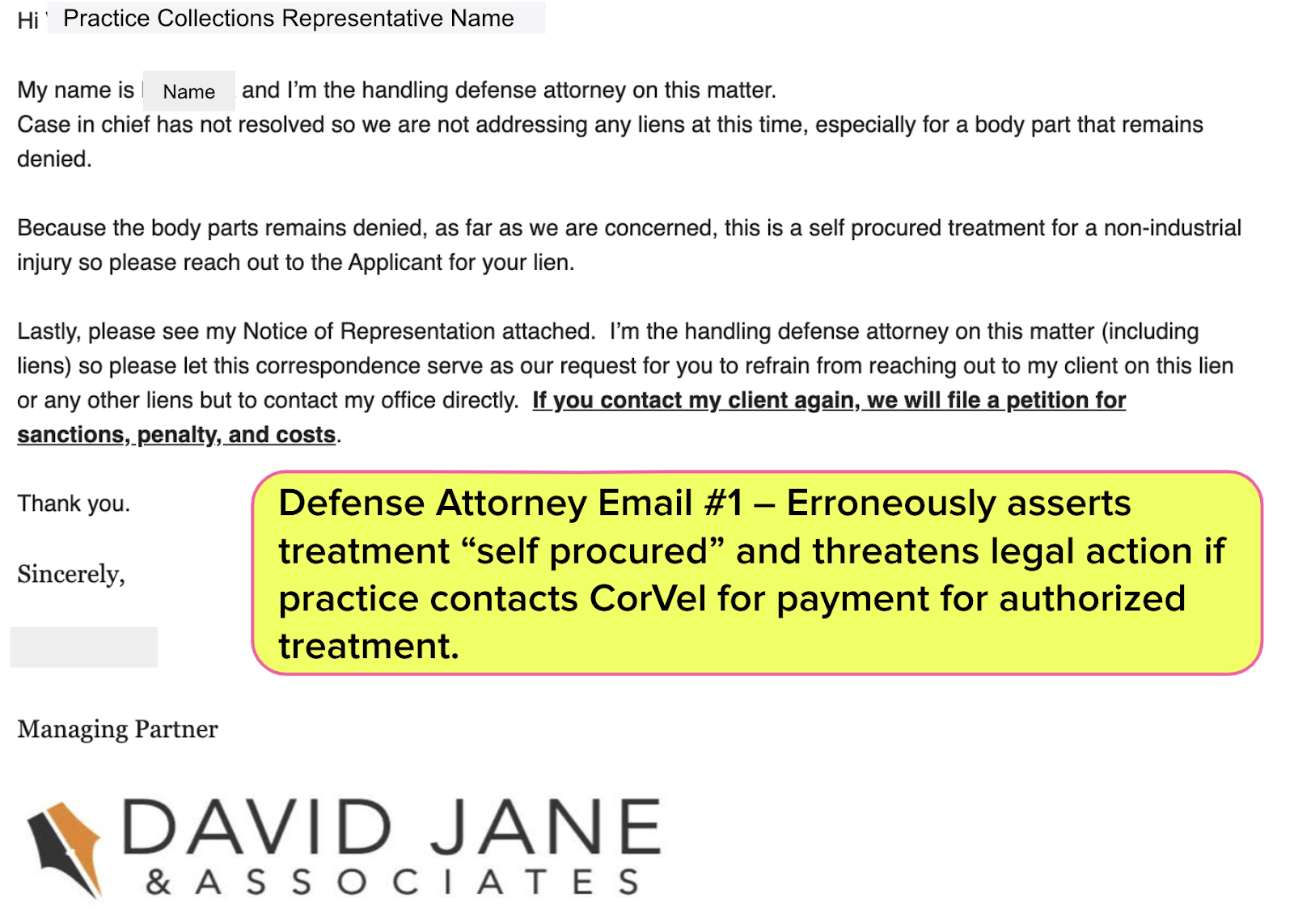 CorVel Defense Attorney Dispicable Behavior (Part 2) | daisyBill