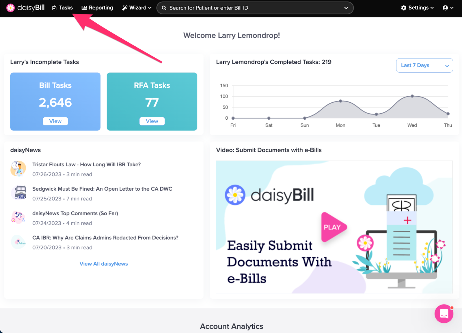 Tasks Explained | daisyBill