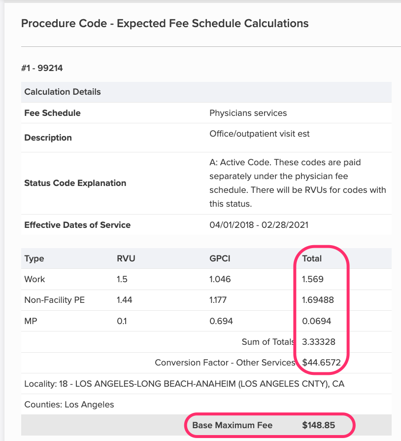 Physicians Services OMFS Calculations Explained | daisyBill
