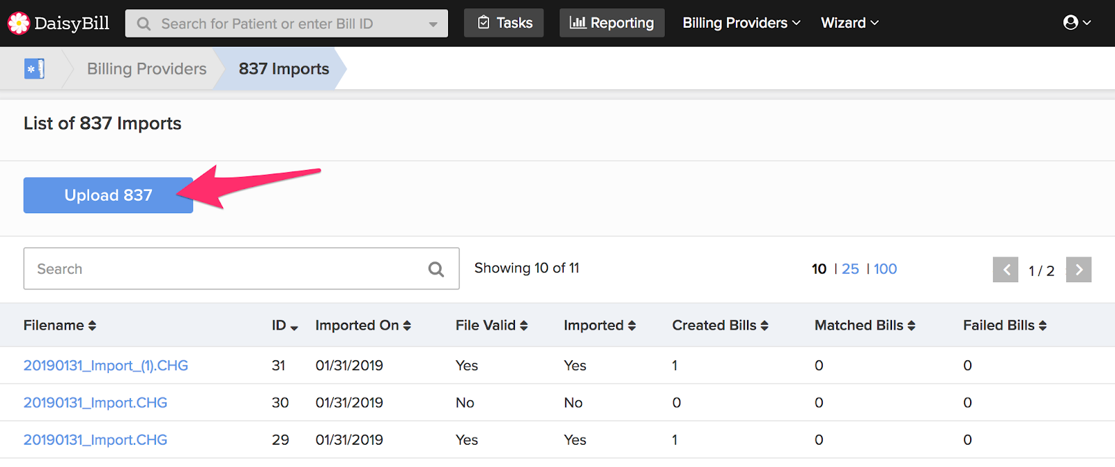 Importing 837 Files Explained | daisyBill