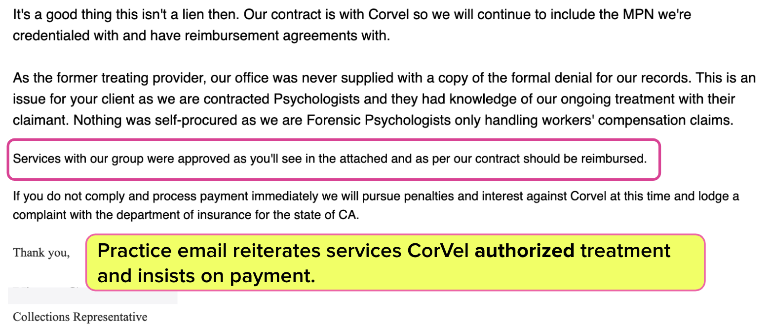 CorVel Adjuster & Attorney Ignore CA Law (Part 2) | daisyBill