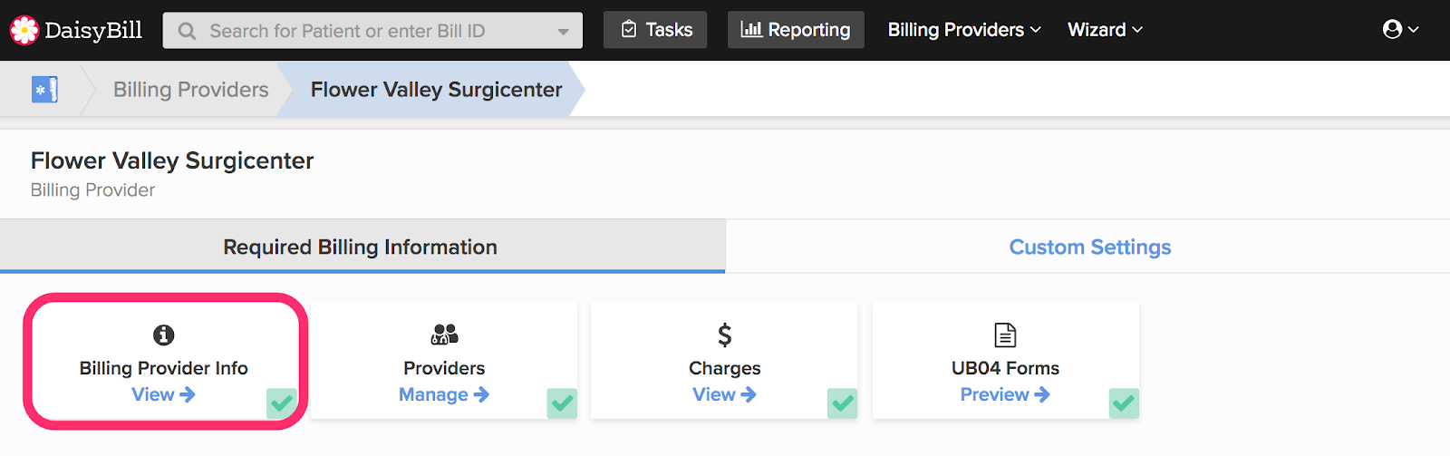 UB-04 Settings Required Billing Information - Explained | daisyBill