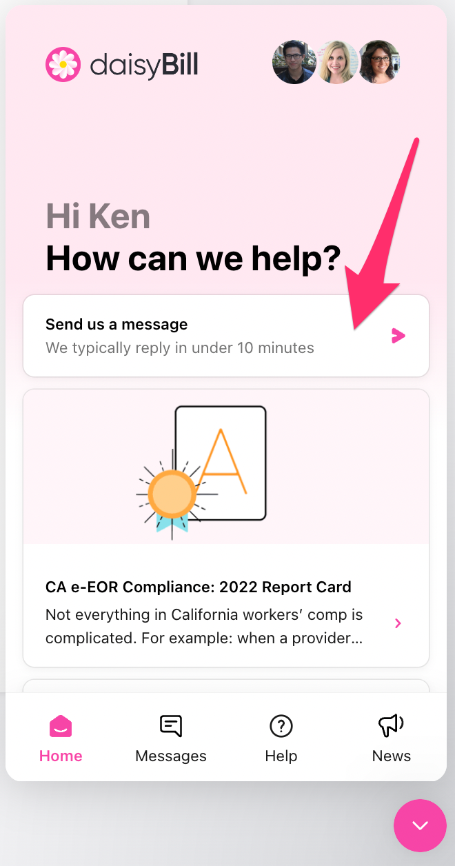 Help Center Explained | daisyBill