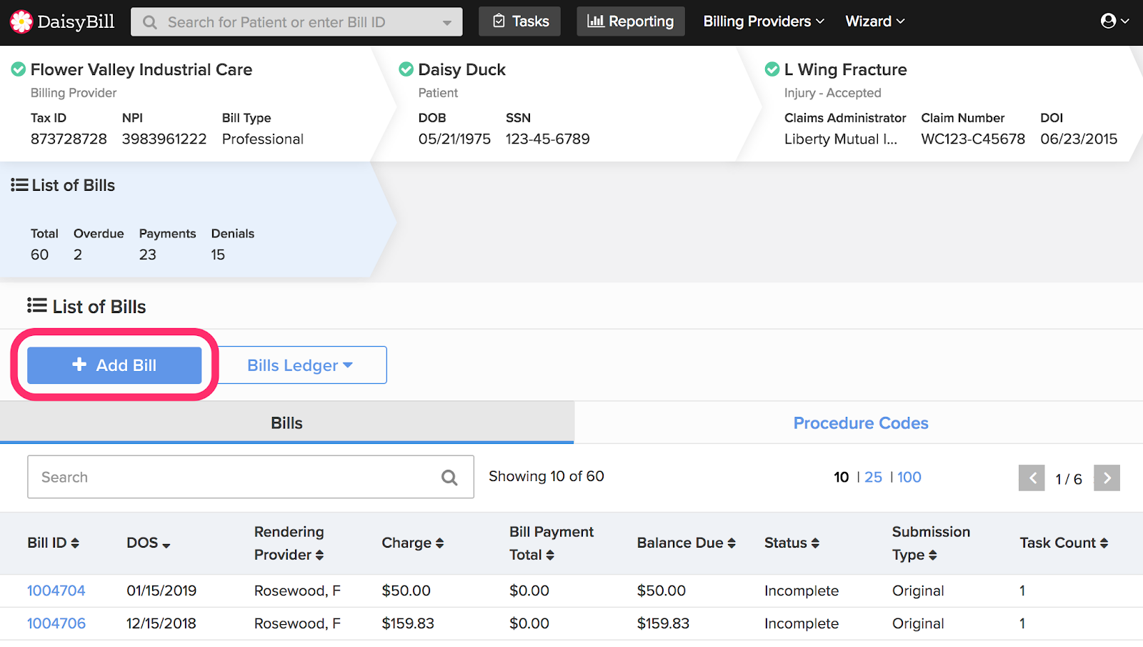 Apply Billing Template | daisyBill