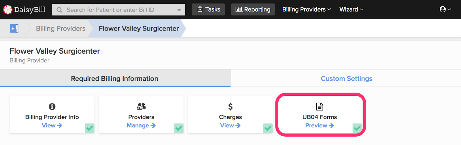 UB-04 Settings Required Billing Information - Explained | daisyBill