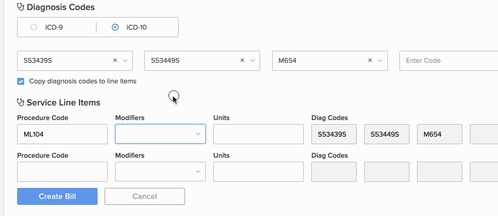 Multiple Modifiers for a Procedure Code | daisyBill