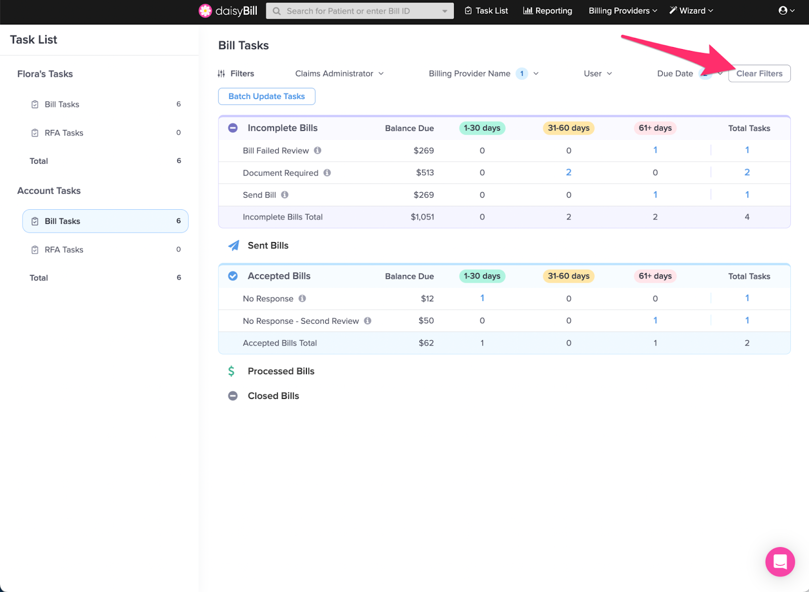 Tasks List Explained | daisyBill