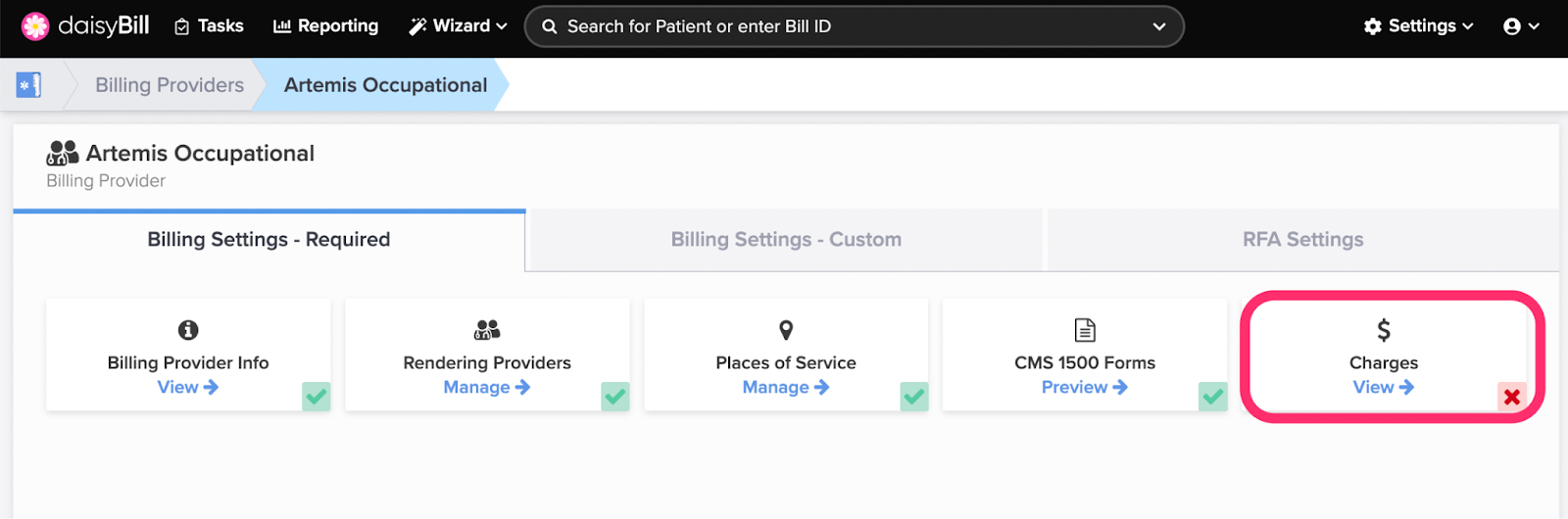 Billing Provider Settings Explained - Billing Settings - | daisyBill