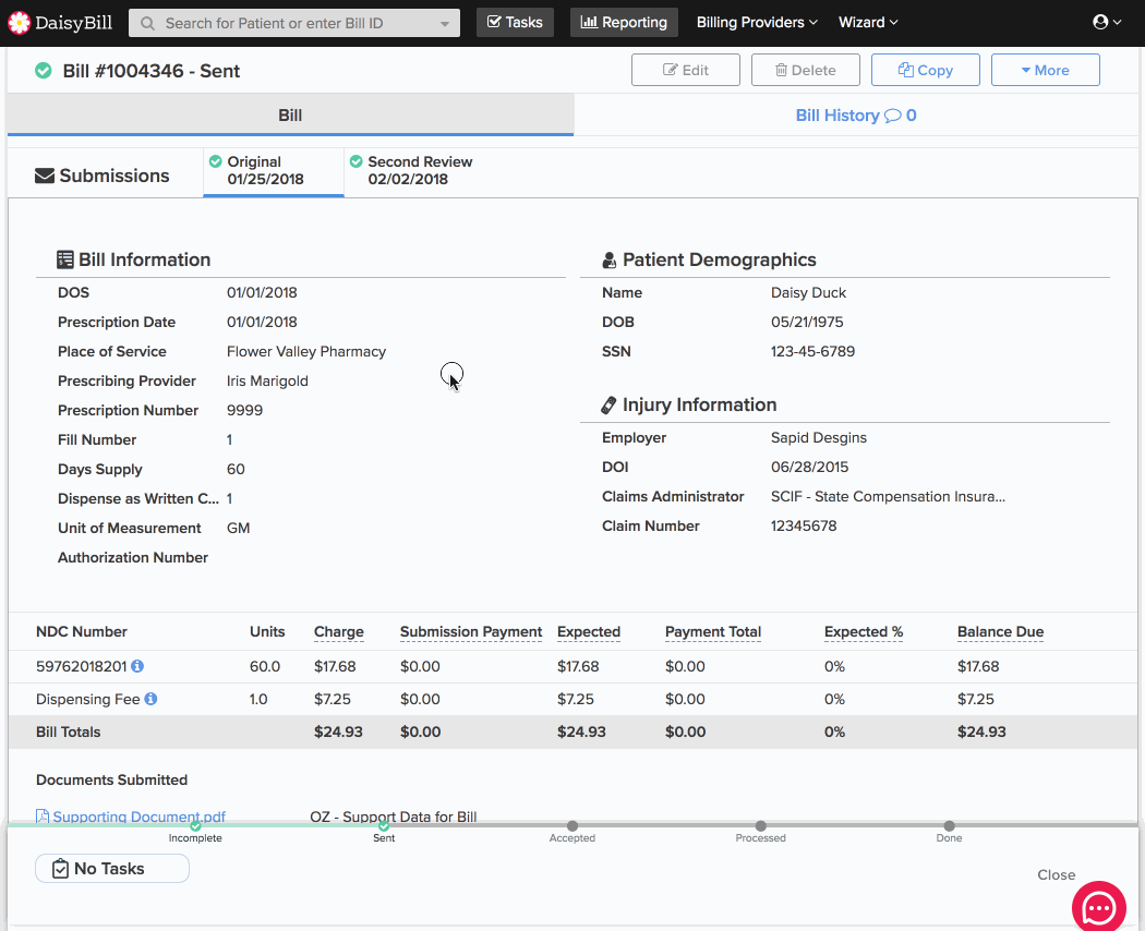 NCPDP Bill Page Explained | daisyBill