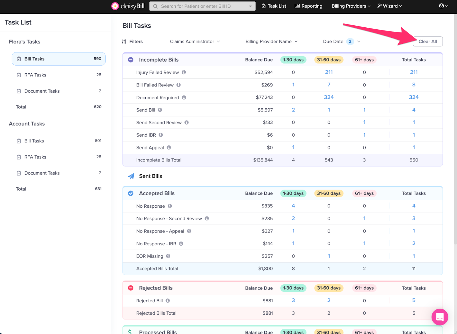 Tasks List Explained | daisyBill