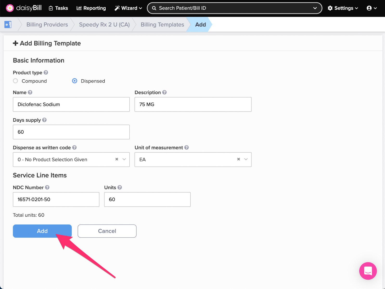 NCPDP Billing Templates | daisyBill