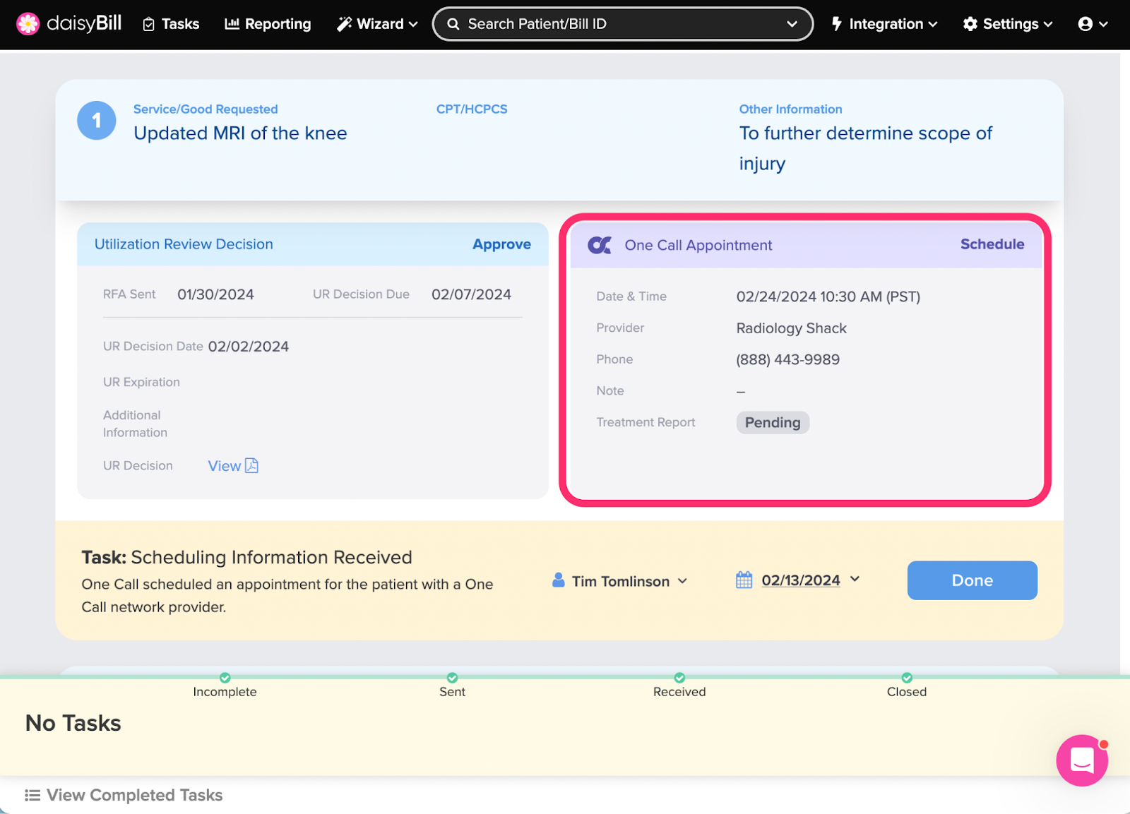RFA Page Explained | daisyBill
