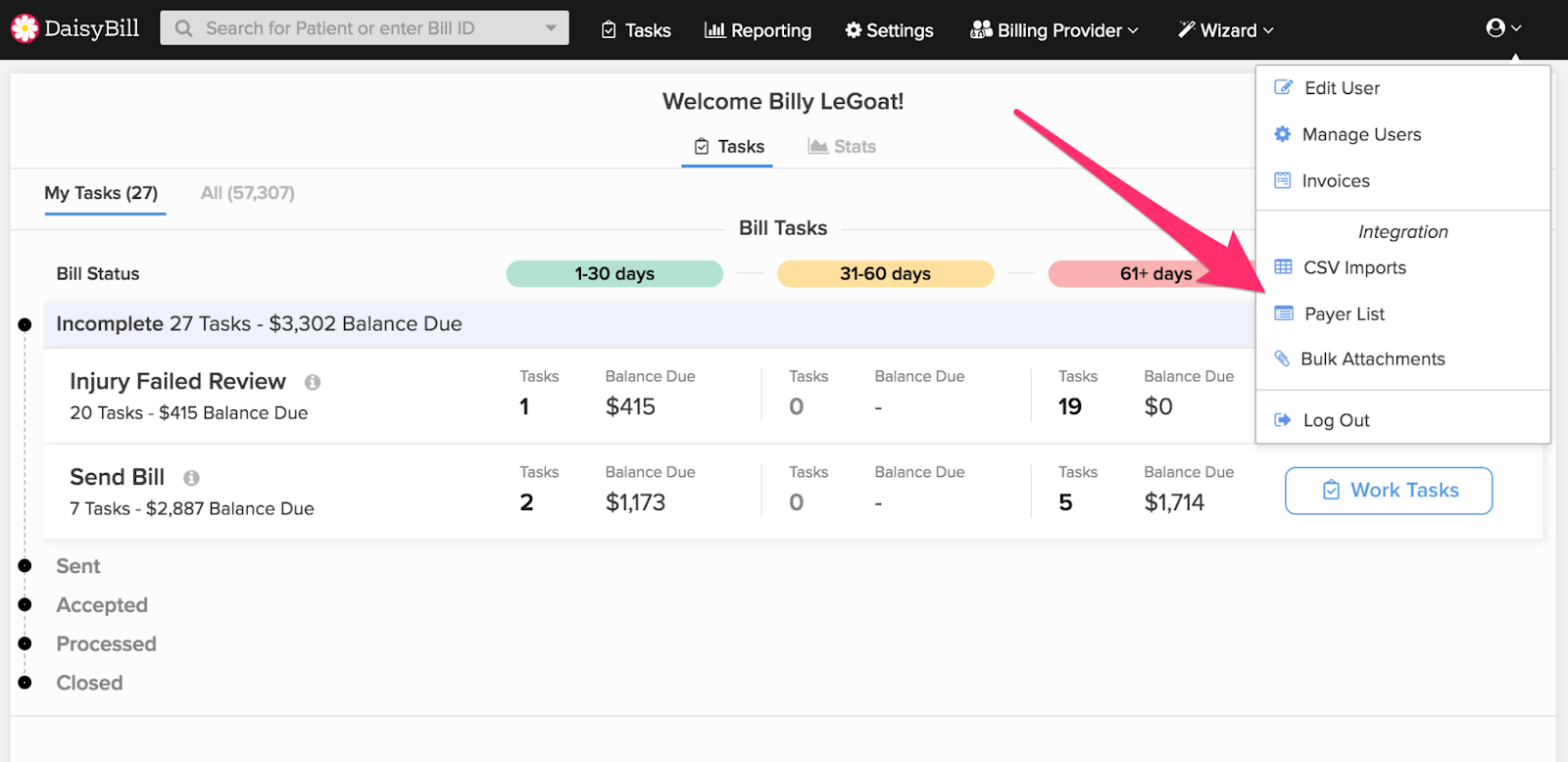 Payer List Explained | daisyBill