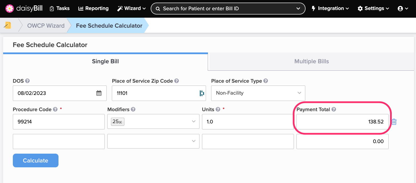 OWCP Calculator | daisyBill