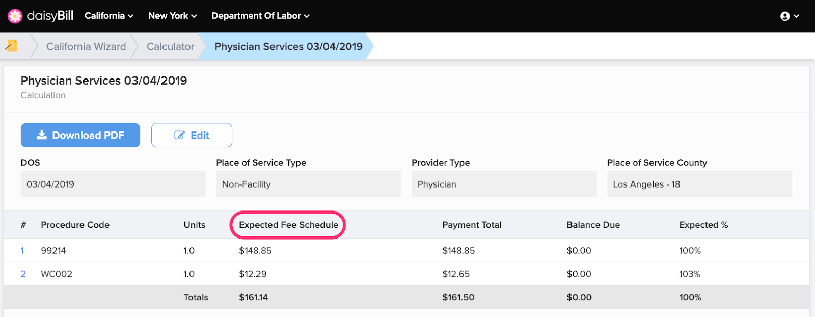 California Calculator Results Explained | daisyBill
