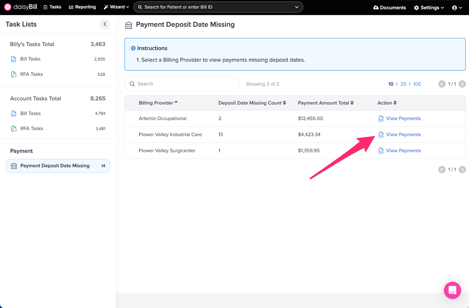 Payment Deposit Date Missing Explained | daisyBill