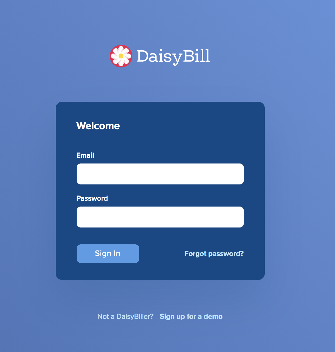 Sign In | daisyBill