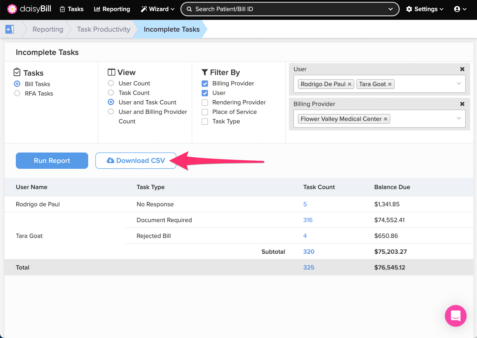 Incomplete Tasks | daisyBill