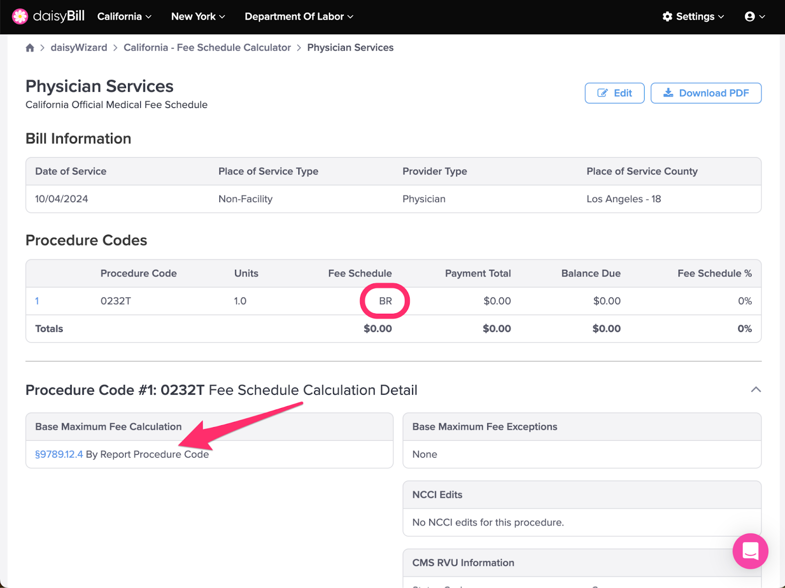 BR - Reimbursement for ‘By Report' Procedure Codes | daisyBill