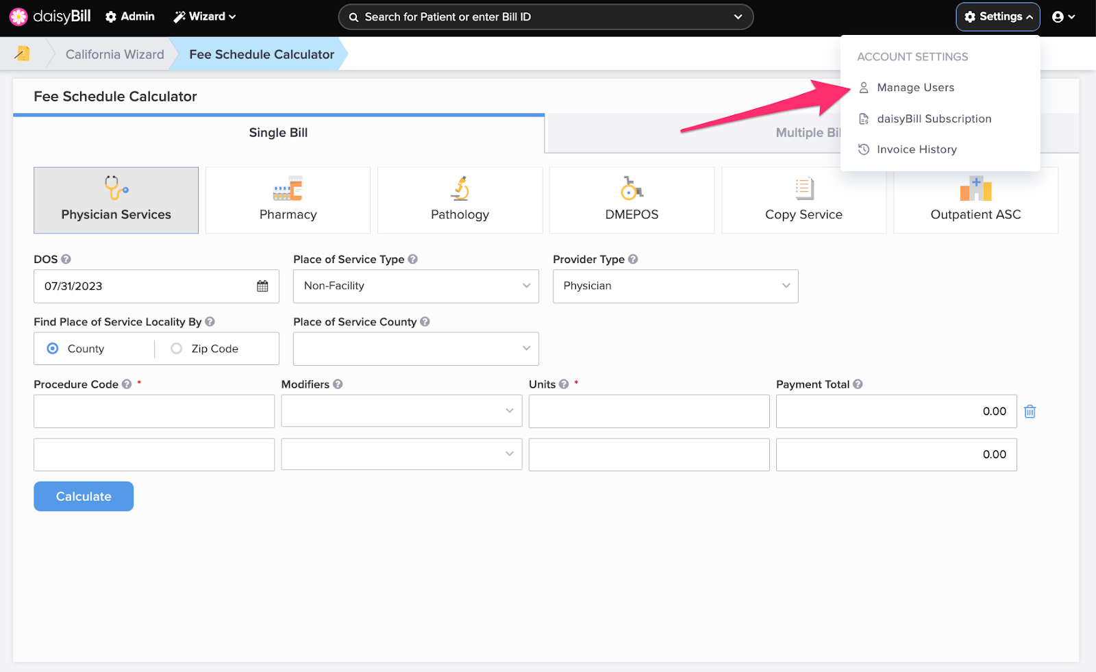 Wizard Subscription Manage Users Explained | daisyBill