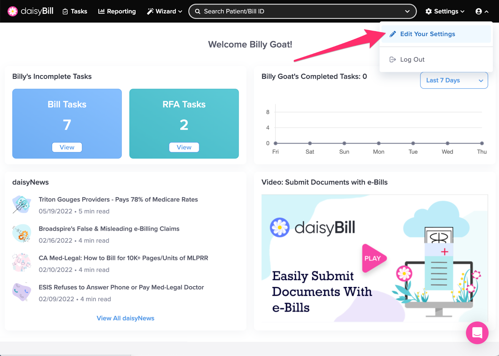 Enable Two-Factor Authentication | daisyBill