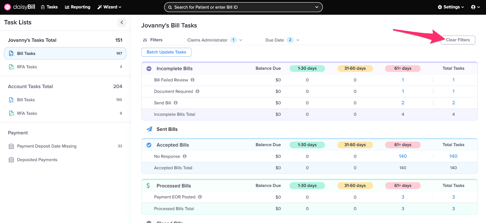 Tasks Explained | daisyBill