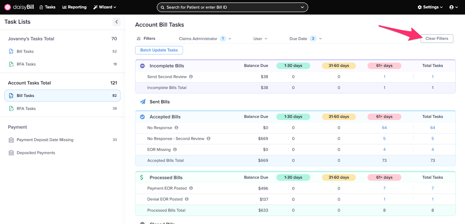 Tasks Explained | daisyBill