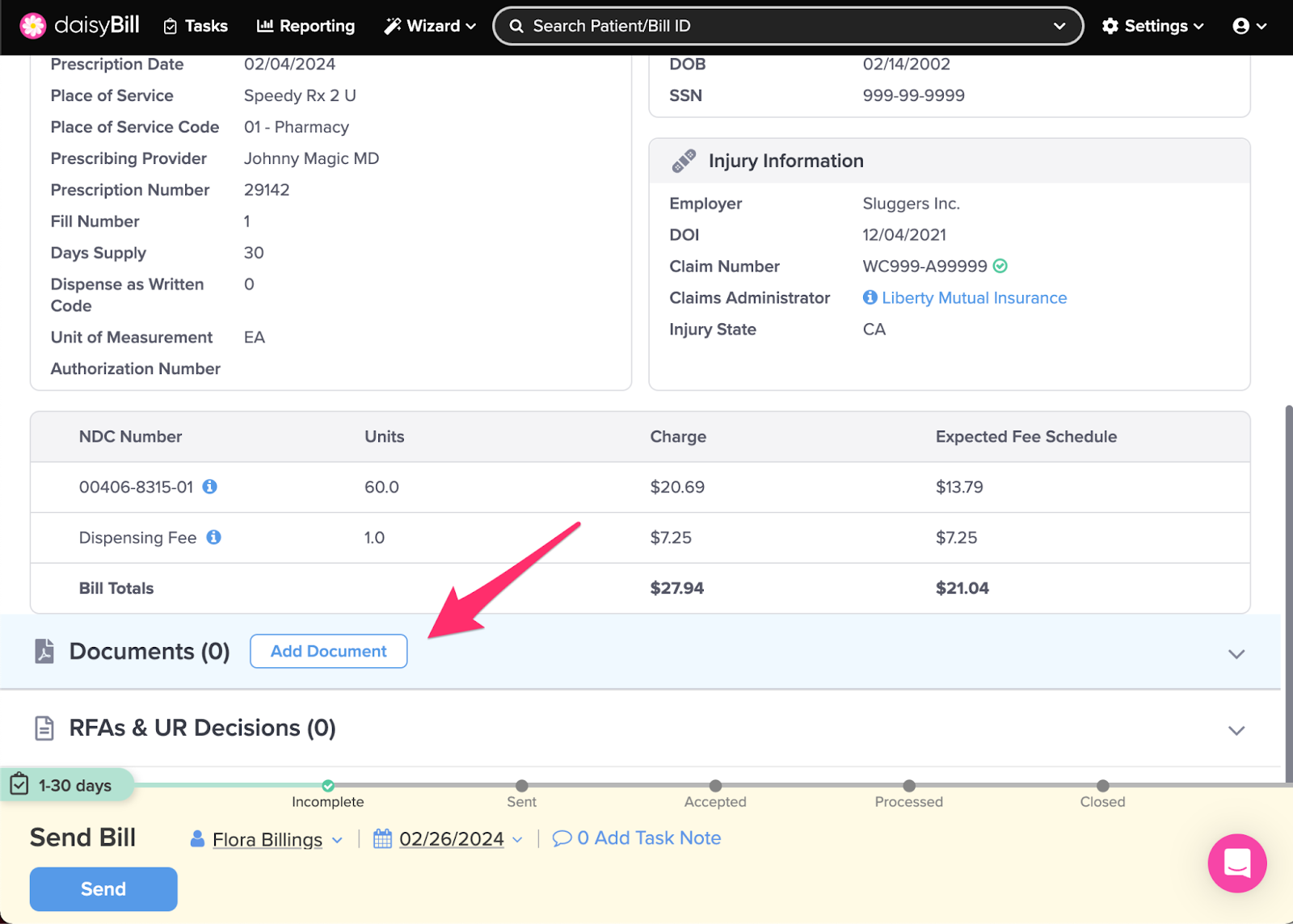 NCPDP Bill Page Explained | daisyBill