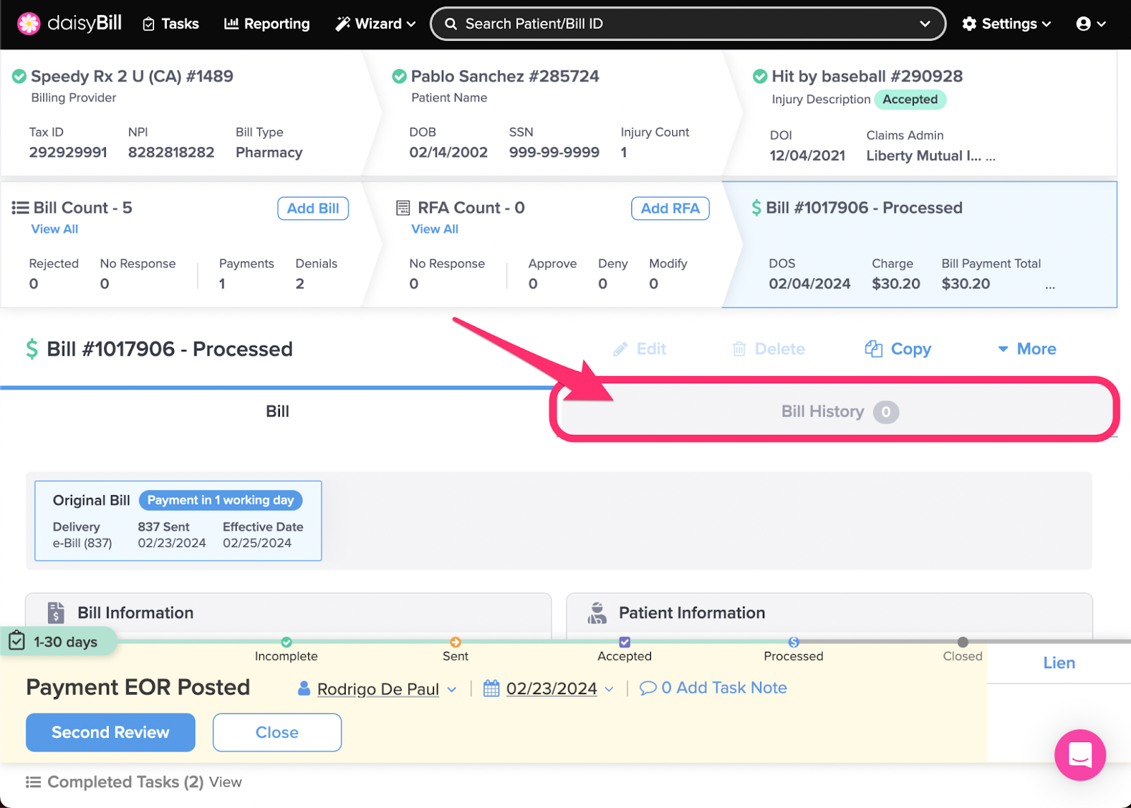 NCPDP Bill Page Explained | daisyBill
