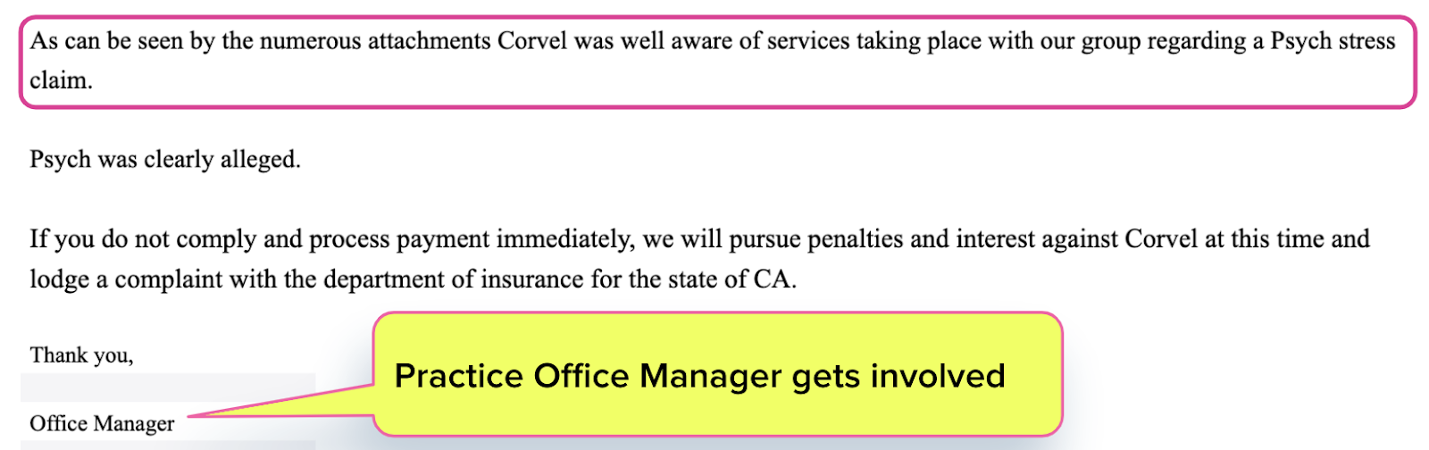 CorVel Adjuster & Attorney Ignore CA Law (Part 2) | daisyBill