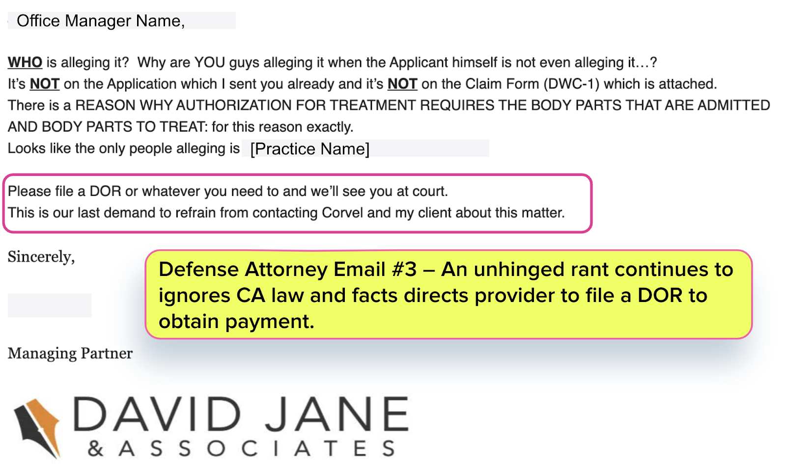CorVel Adjuster & Attorney Ignore CA Law (Part 2) | daisyBill