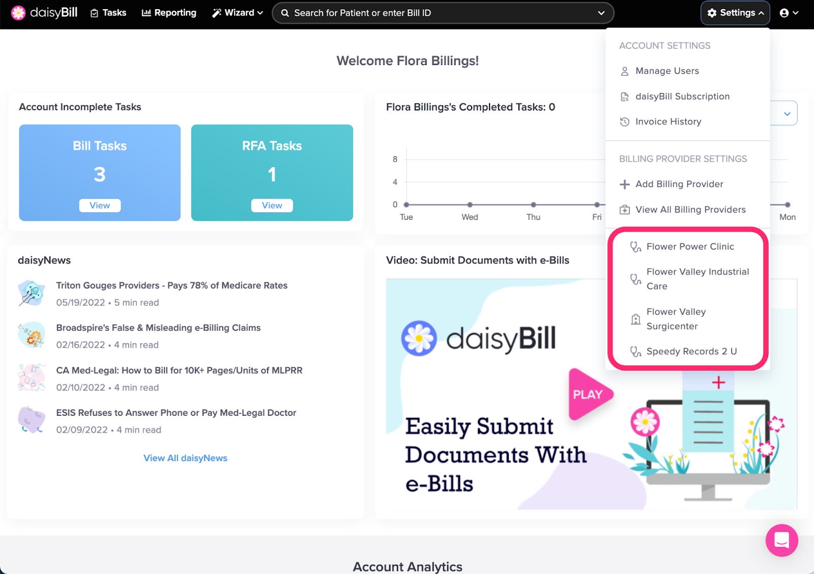Billing Provider Settings Explained - Billing Settings - | daisyBill
